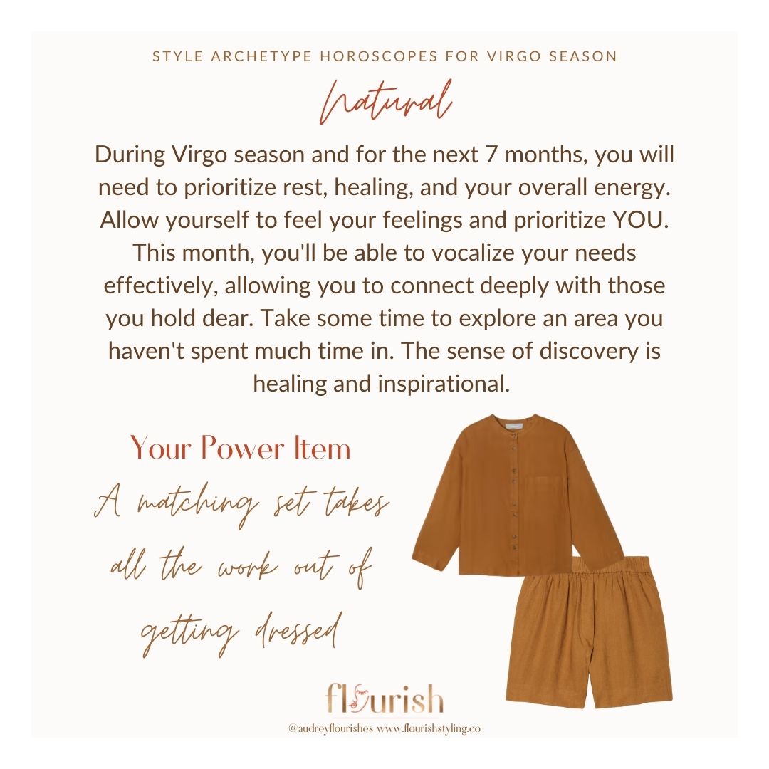 Style Archetype Horoscopes for Virgo Season - flourishstyling.co
