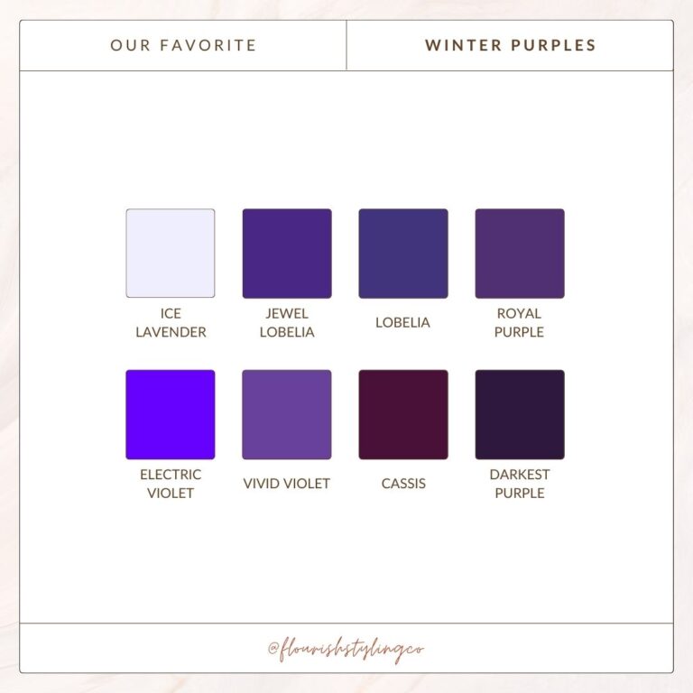 Our Favorite Purples for Each Season - flourishstyling.co