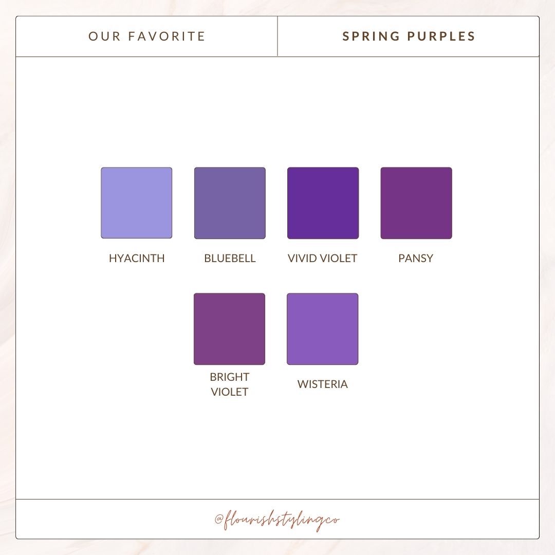 Our Favorite Purples for Each Season - flourishstyling.co
